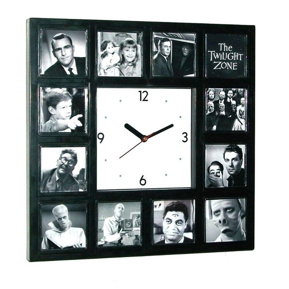 Wall Decor | The Twilight Zone Famous Scenes Clock With 12 Pictures ...